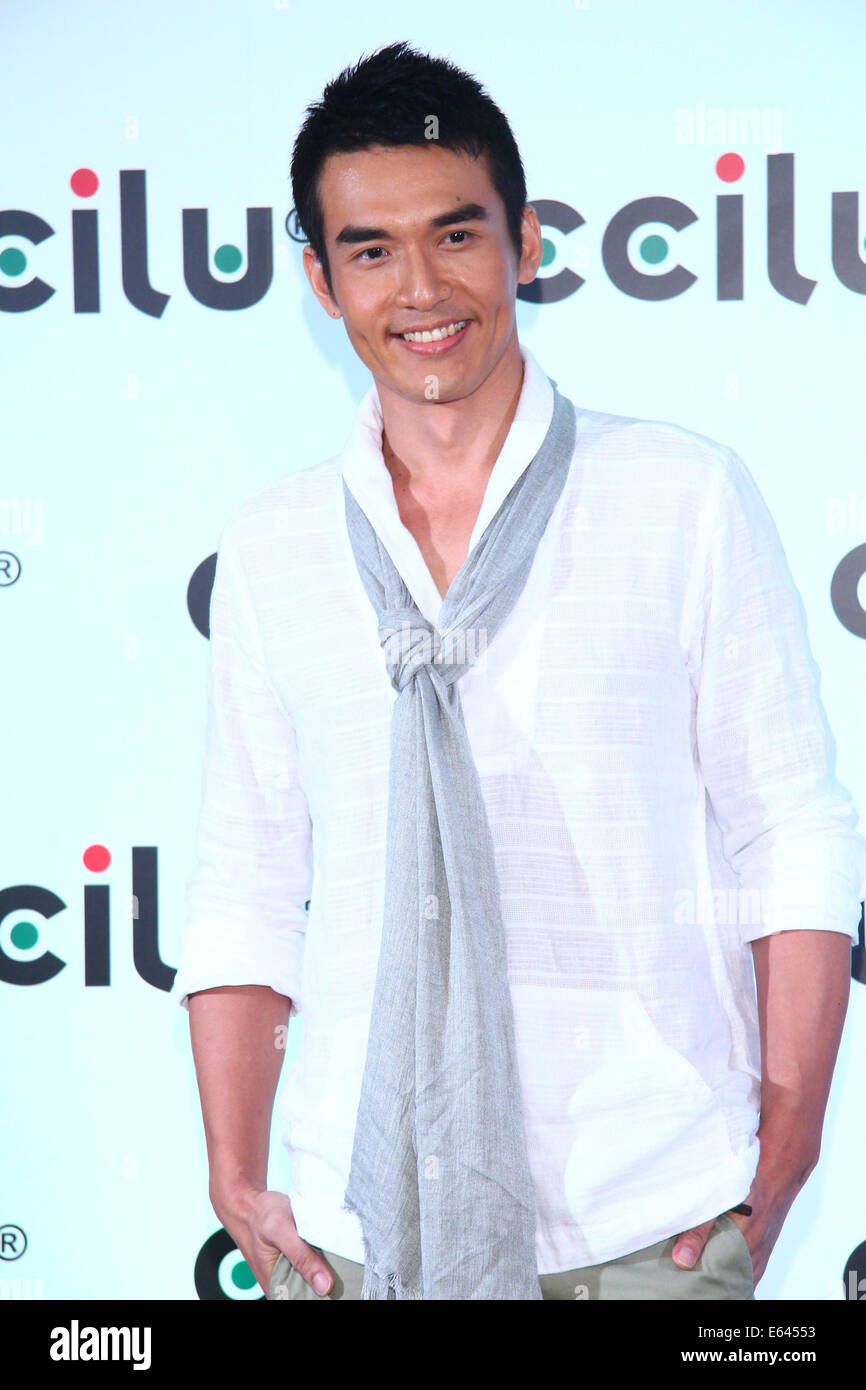 Taipei. 13th Aug, 2014. Actor Weber Yang attends CCILU 2014 fashion ...