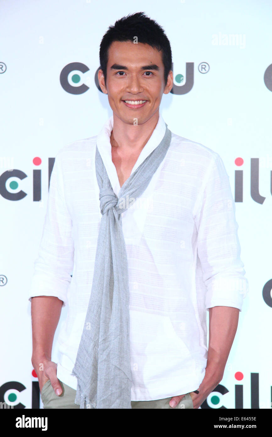 Taipei. 13th Aug, 2014. Actor Weber Yang attends CCILU 2014 fashion ...