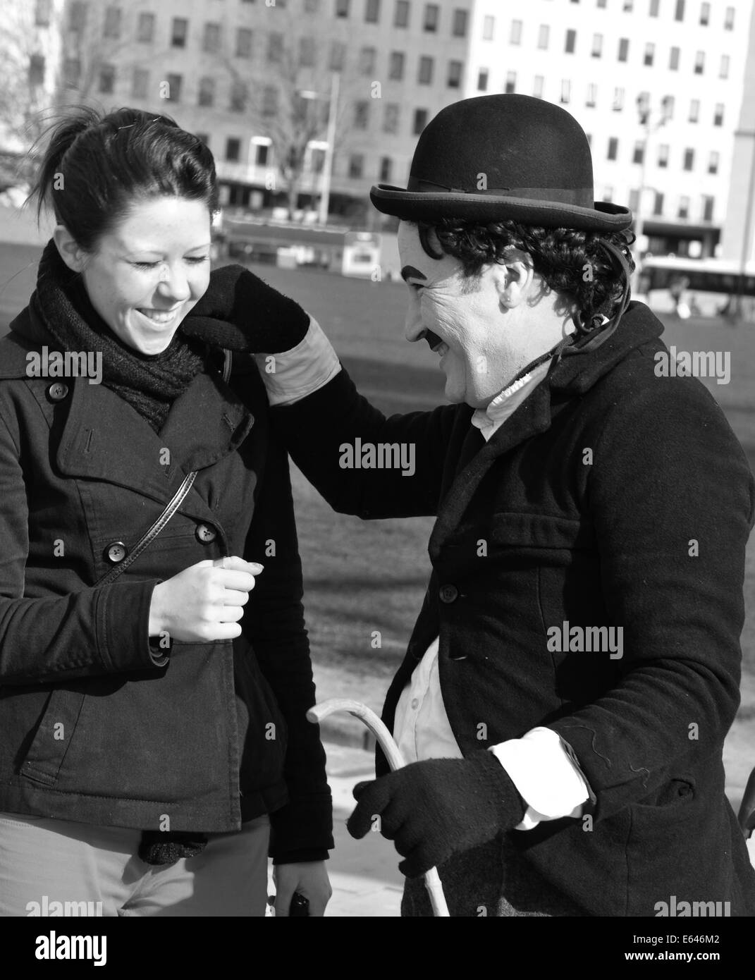 Hollywood stars charlie chaplin hi-res stock photography and images - Alamy