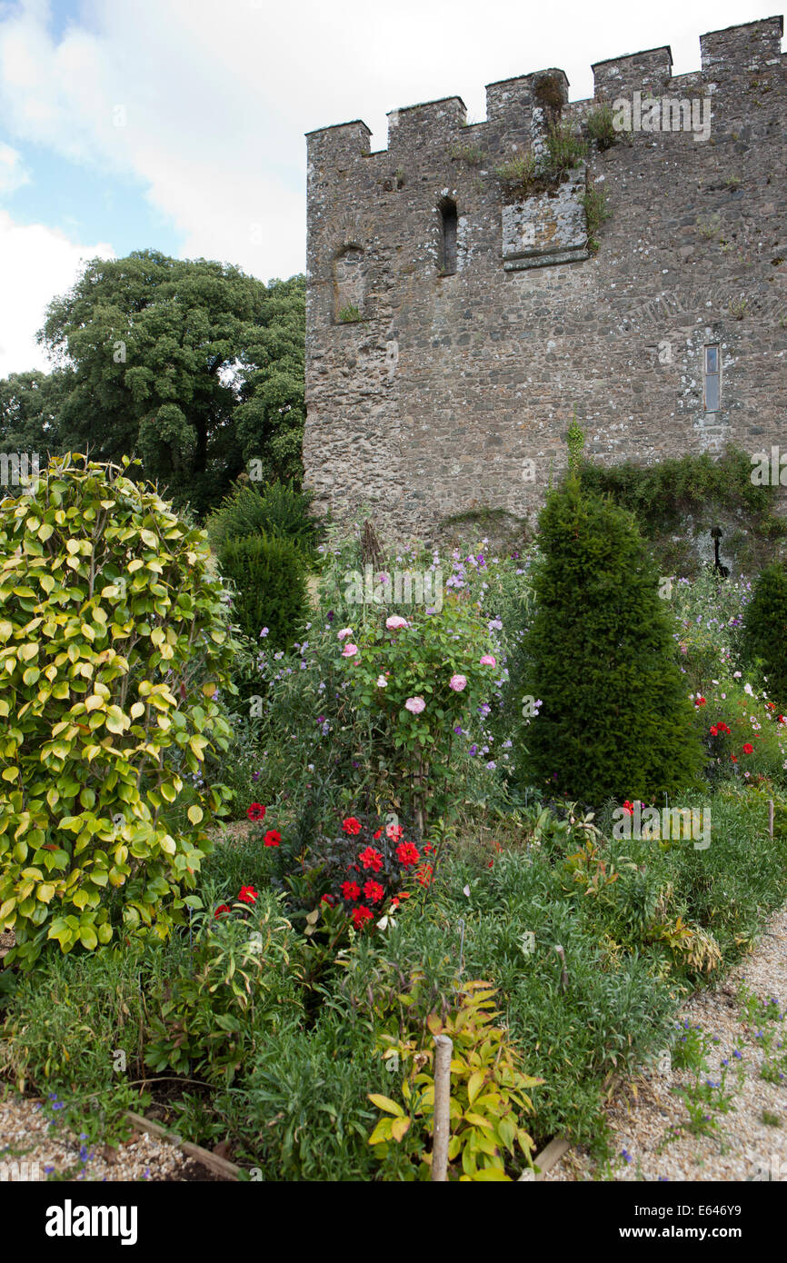 The House and fine gardens in the grounds of Trematon Castle, nr ...