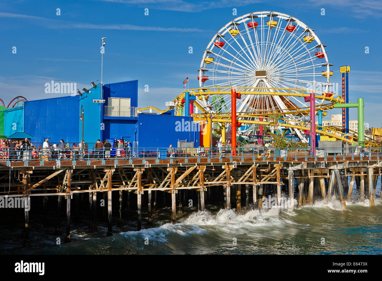 Santa Monica Pier. Los Angeles, California, USA Stock Photo - Alamy