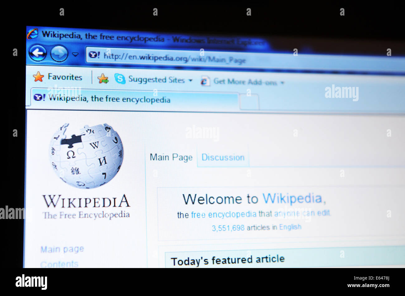 Wikipedia articles hi-res stock photography and images - Alamy