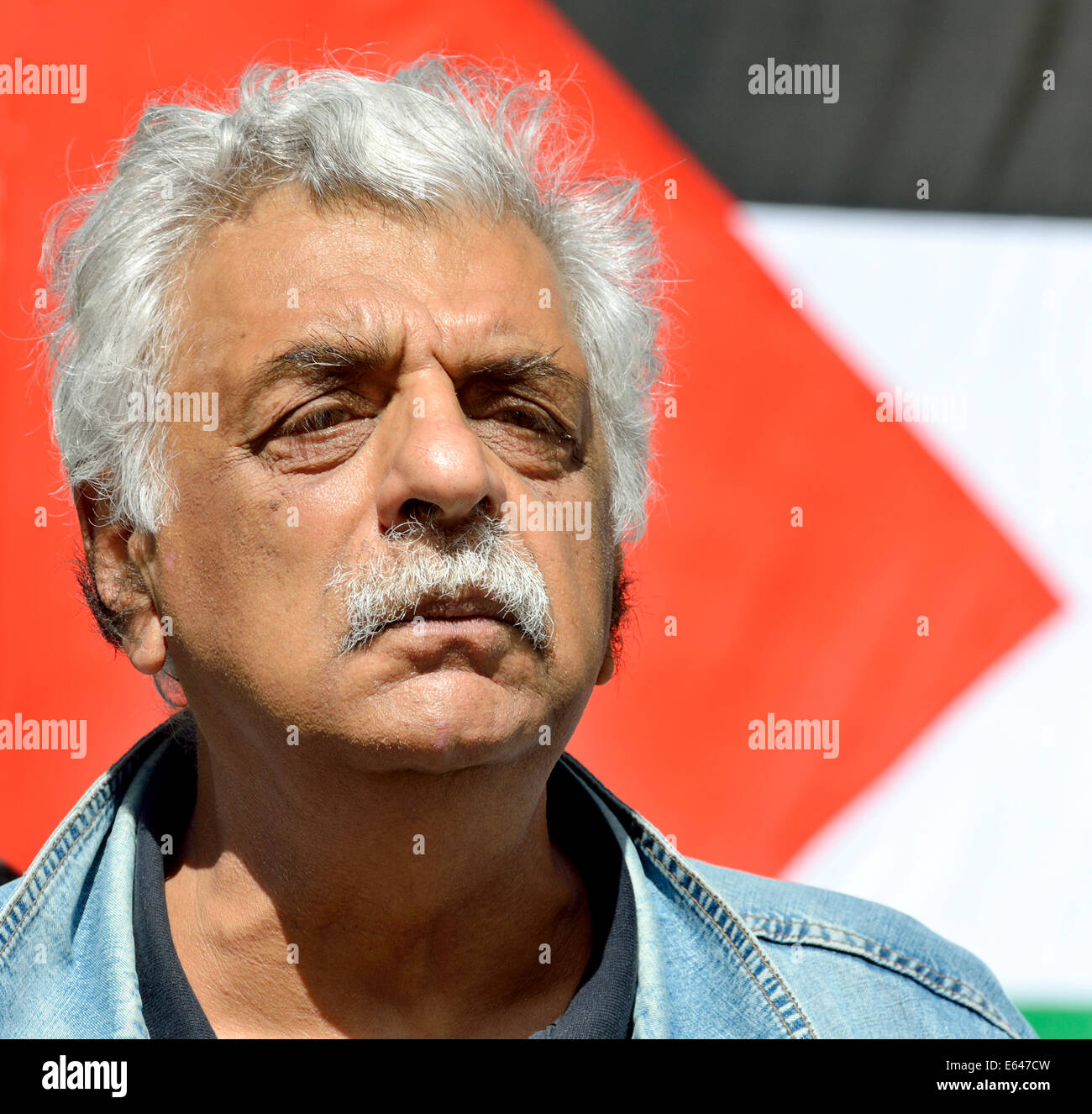 Tariq Ali (left-wing British Pakistani writer and broadcaster) at the ...