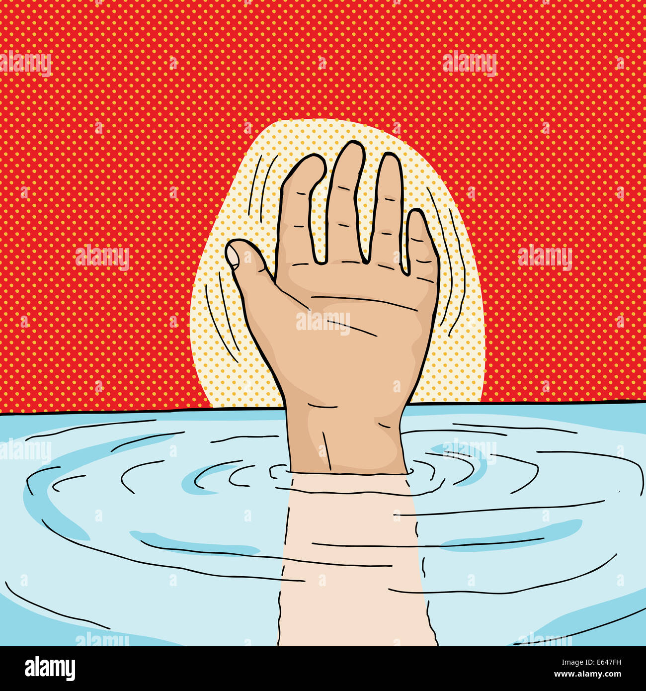 Hand reaching underwater hi-res stock photography and images - Alamy