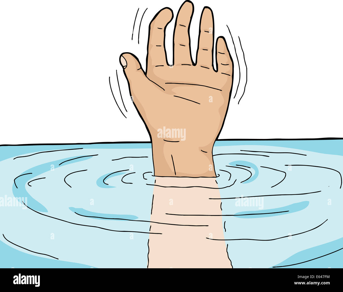 Hand reaching underwater hi-res stock photography and images - Alamy
