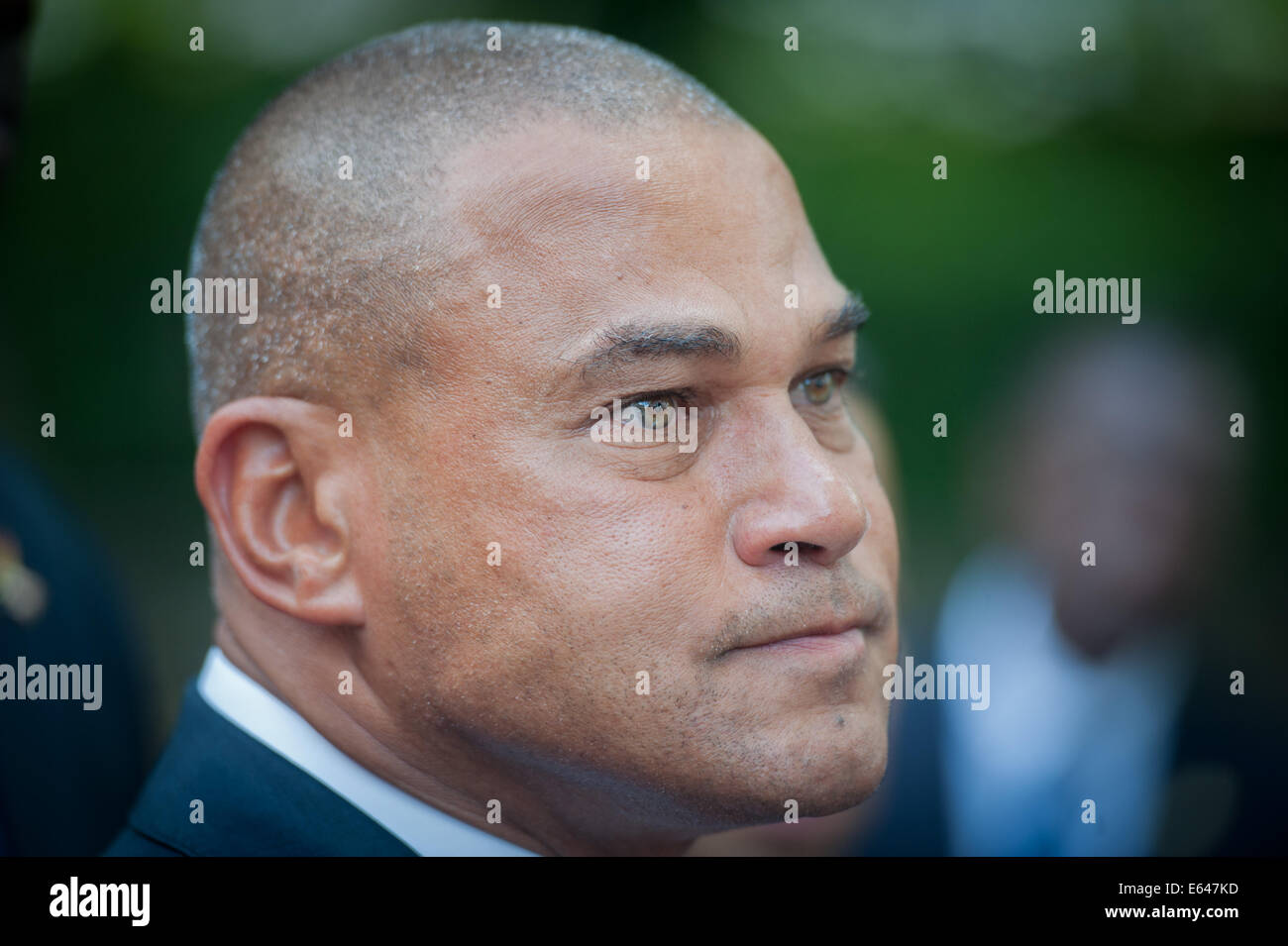 Manhattan, New York, USA. 13th Aug, 2014. Livery cab activist FERNANDO ...