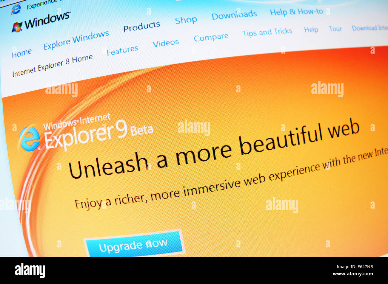 Internet Explorer Screen Stock Photos & Internet Explorer Screen Stock ...