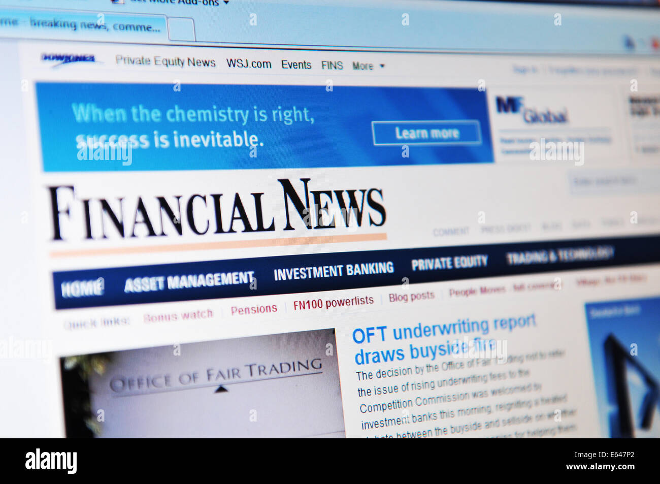 London stock exchange website hi-res stock photography and images - Alamy