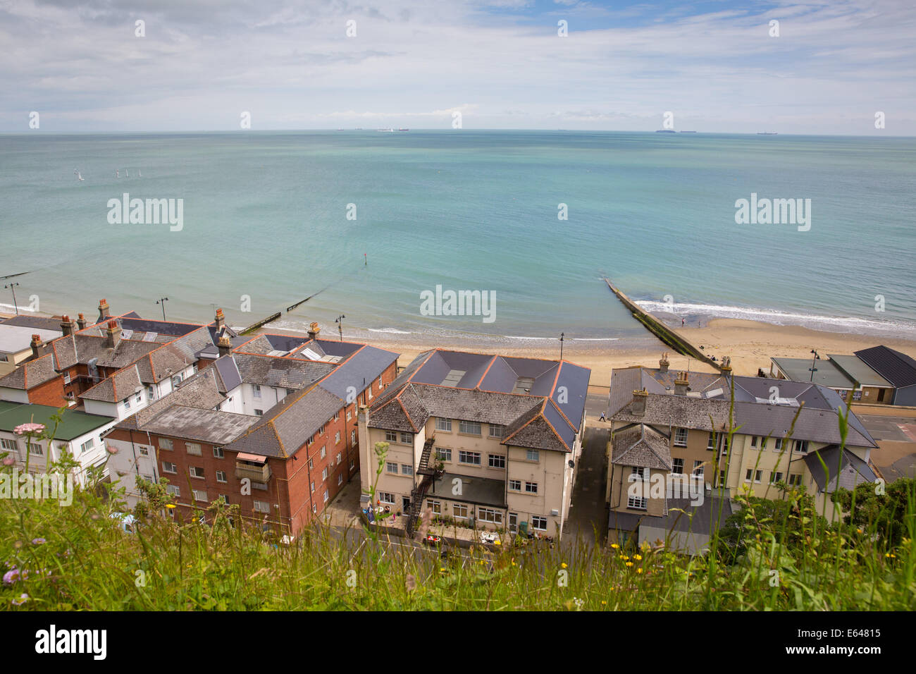 Shanklin Isle of Wight England UK east coast of the island on Sandown ...