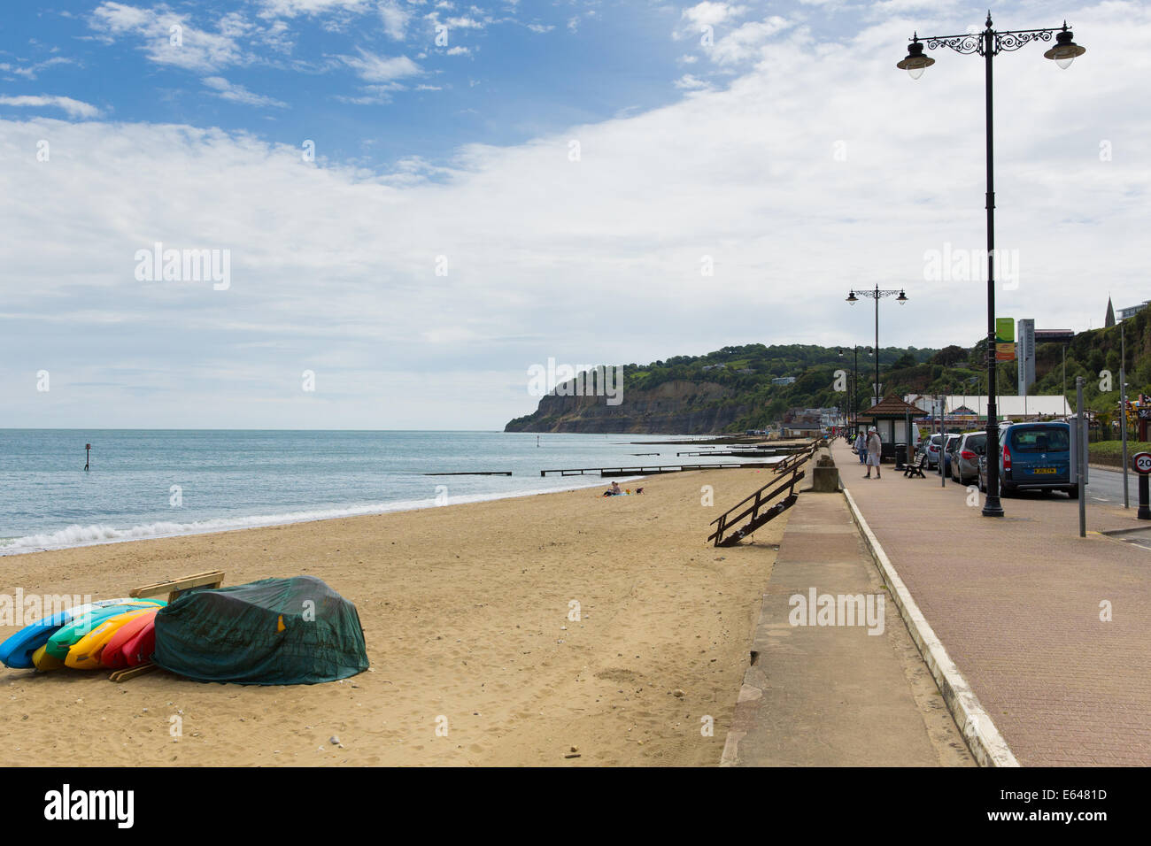 Shanklin beach Isle of Wight England UK east coast of the island on ...