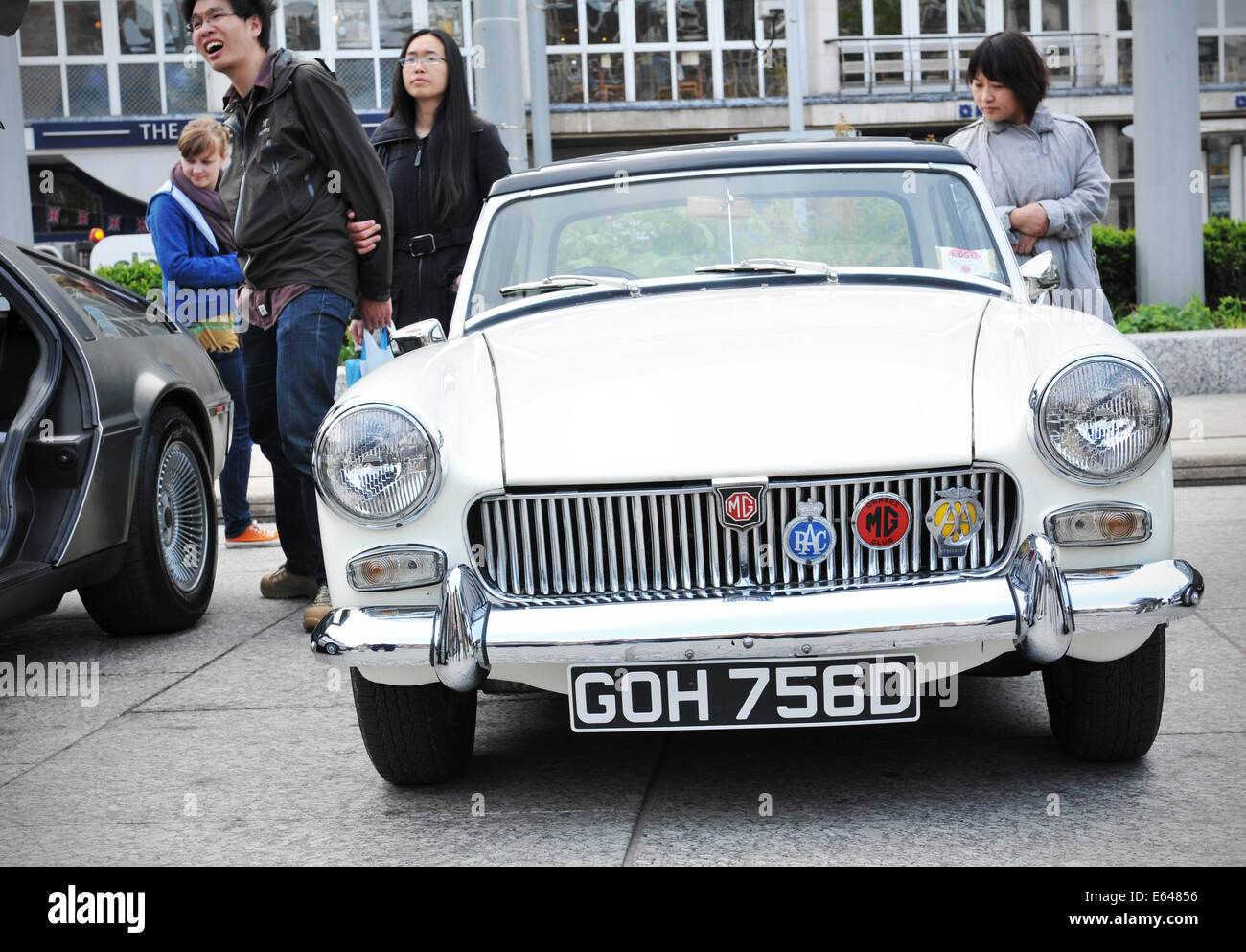 NOTTINGHAM, UK - APRIL 29, 2011: Vintage car on display in Nottingham ...