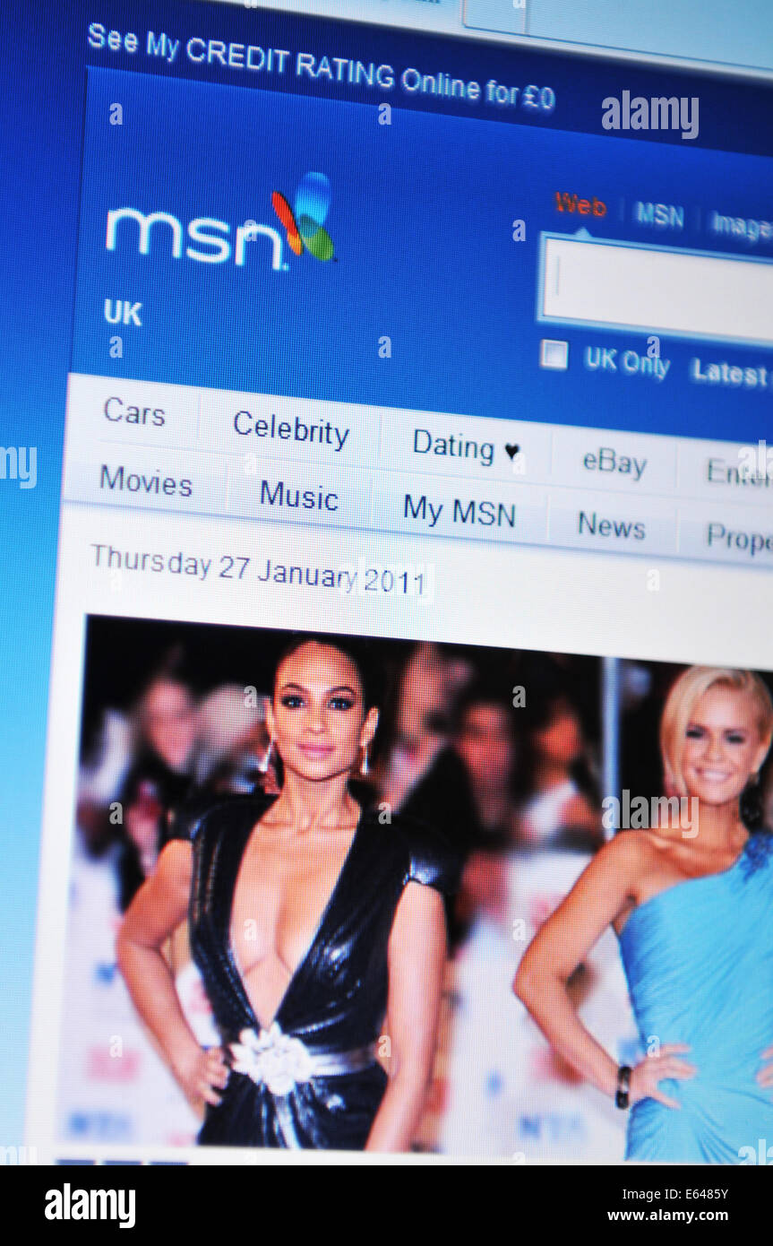 Msn home page hi-res stock photography and images - Alamy