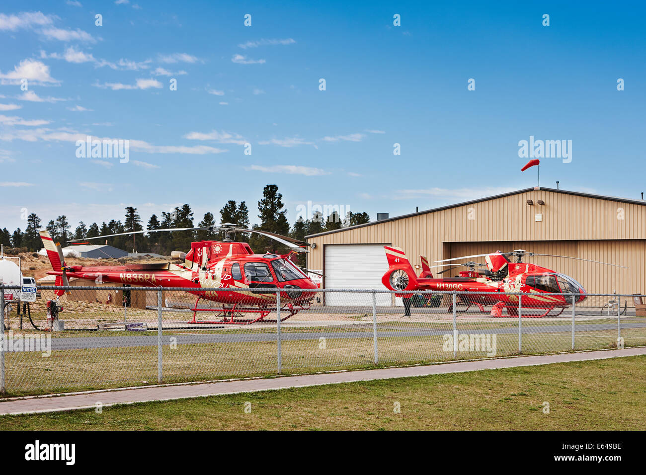 Heliport in Grand Canyon Village. Arizona, USA Stock Photo - Alamy