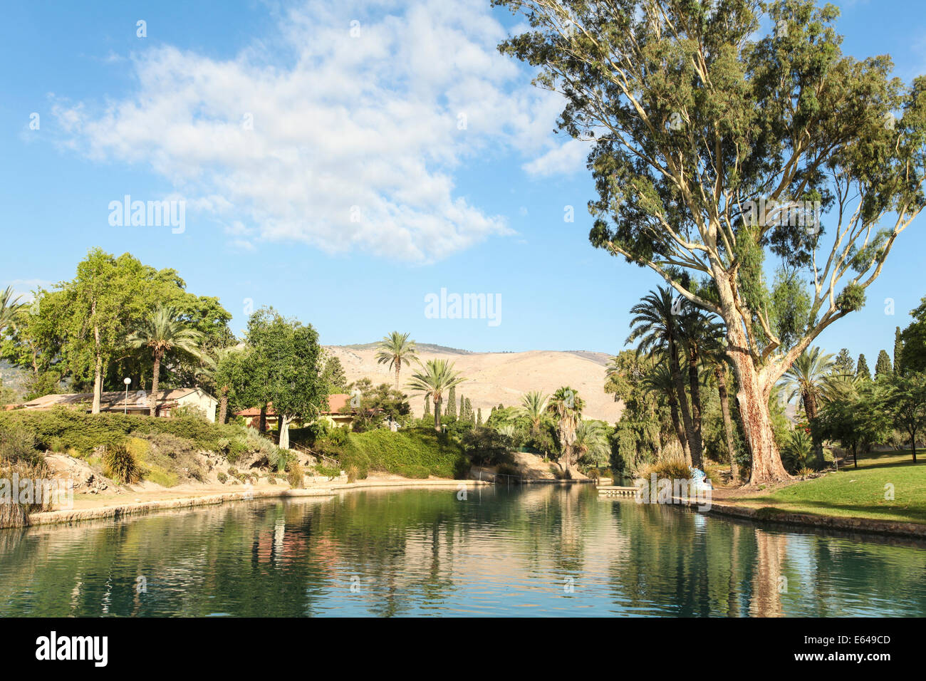 Ha'Amal Stream AKA Hasi River Flows through Kibbutz Nir David in ...