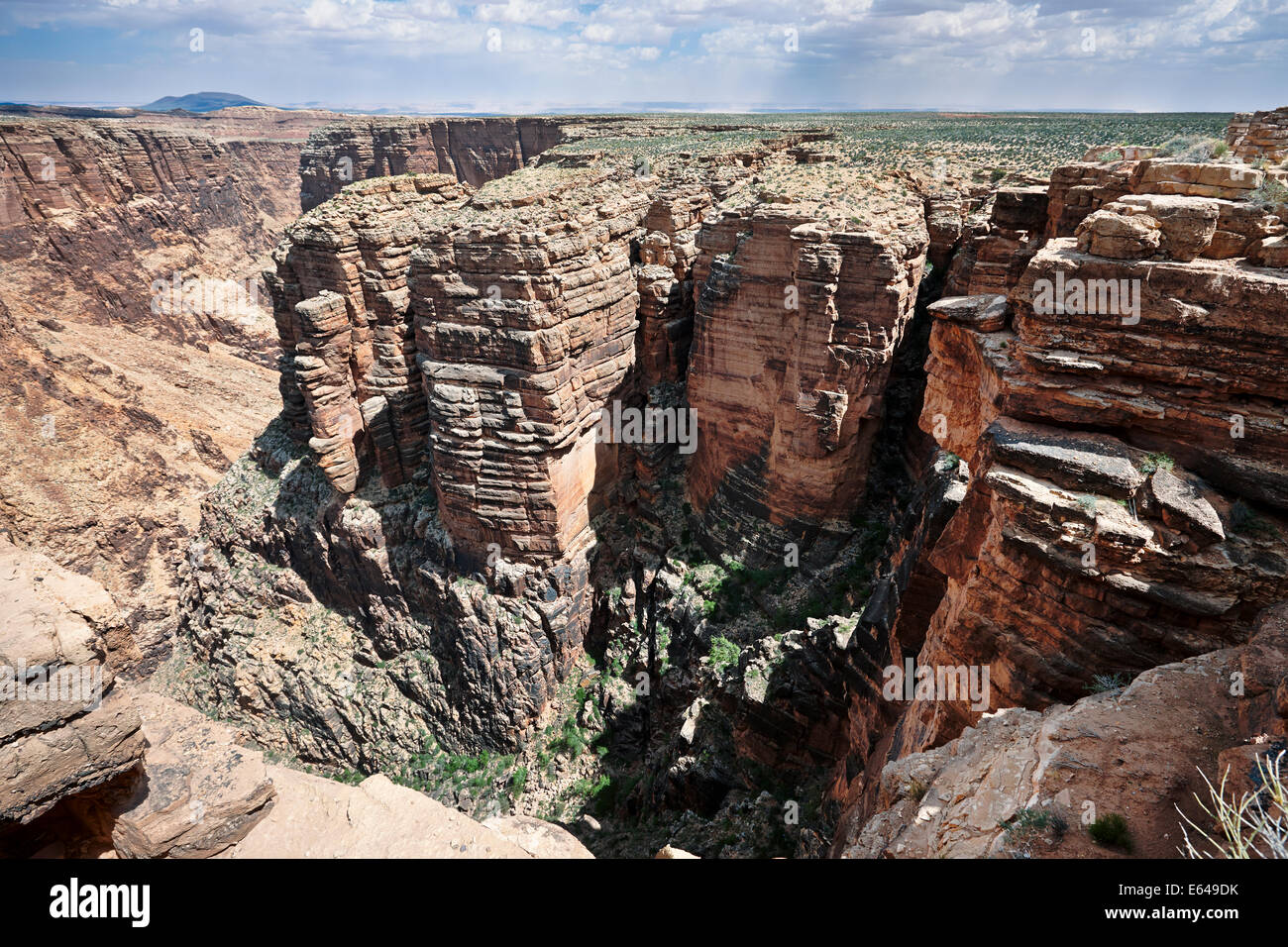 Overview of the Little Colorado River Gorge. Arizona, USA Stock Photo ...