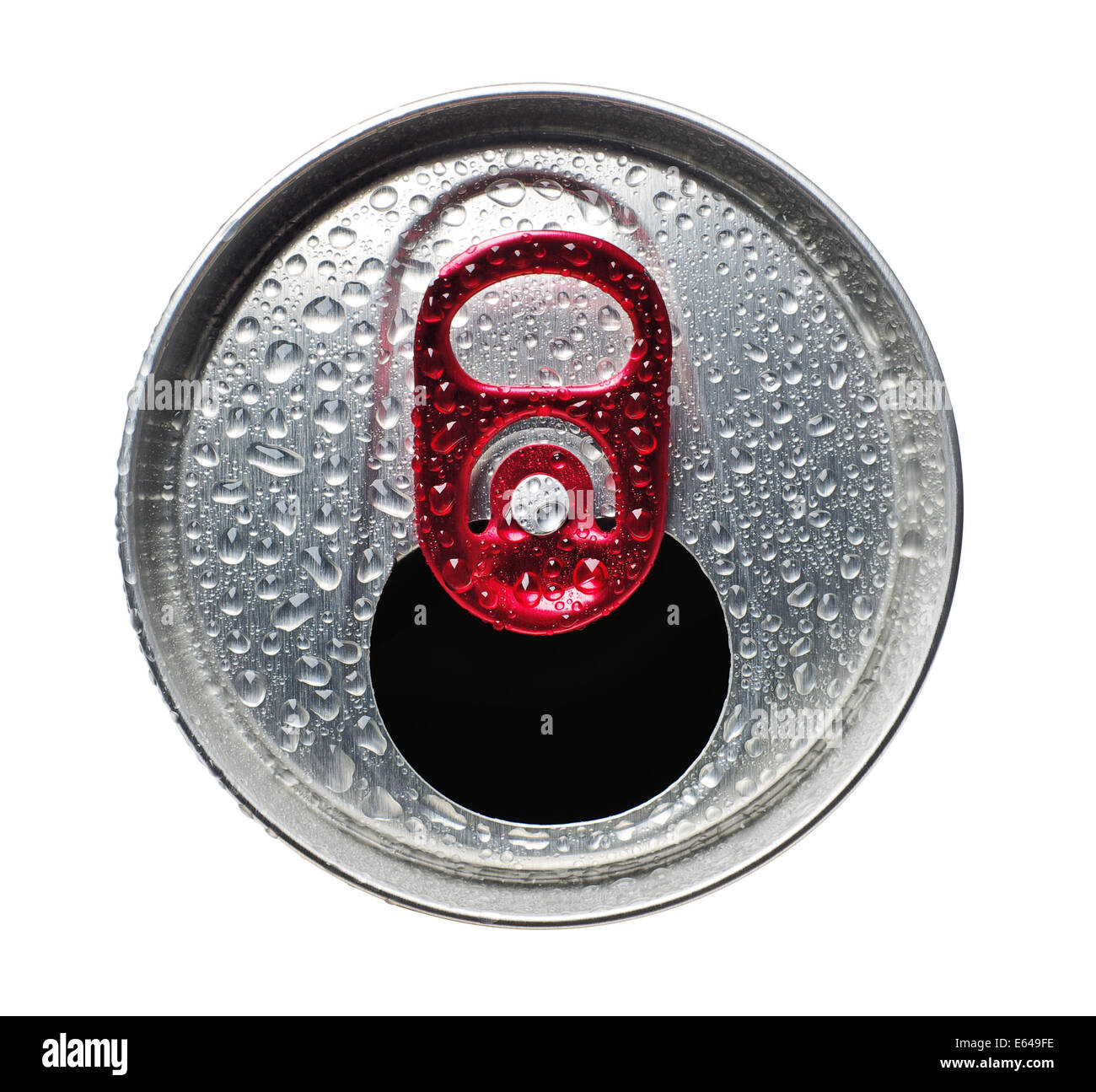 Aluminium can water drops Cut Out Stock Images & Pictures - Alamy