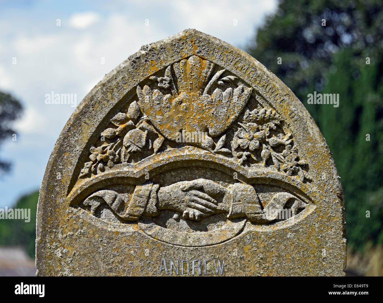 Gravestone Dove Olive Branch Design Stock Photos & Gravestone Dove ...