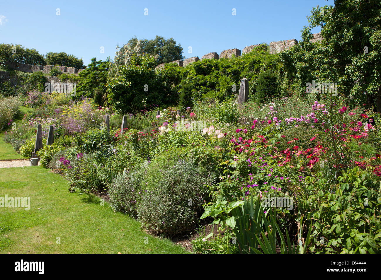 The House and fine gardens in the grounds of Trematon Castle, nr ...