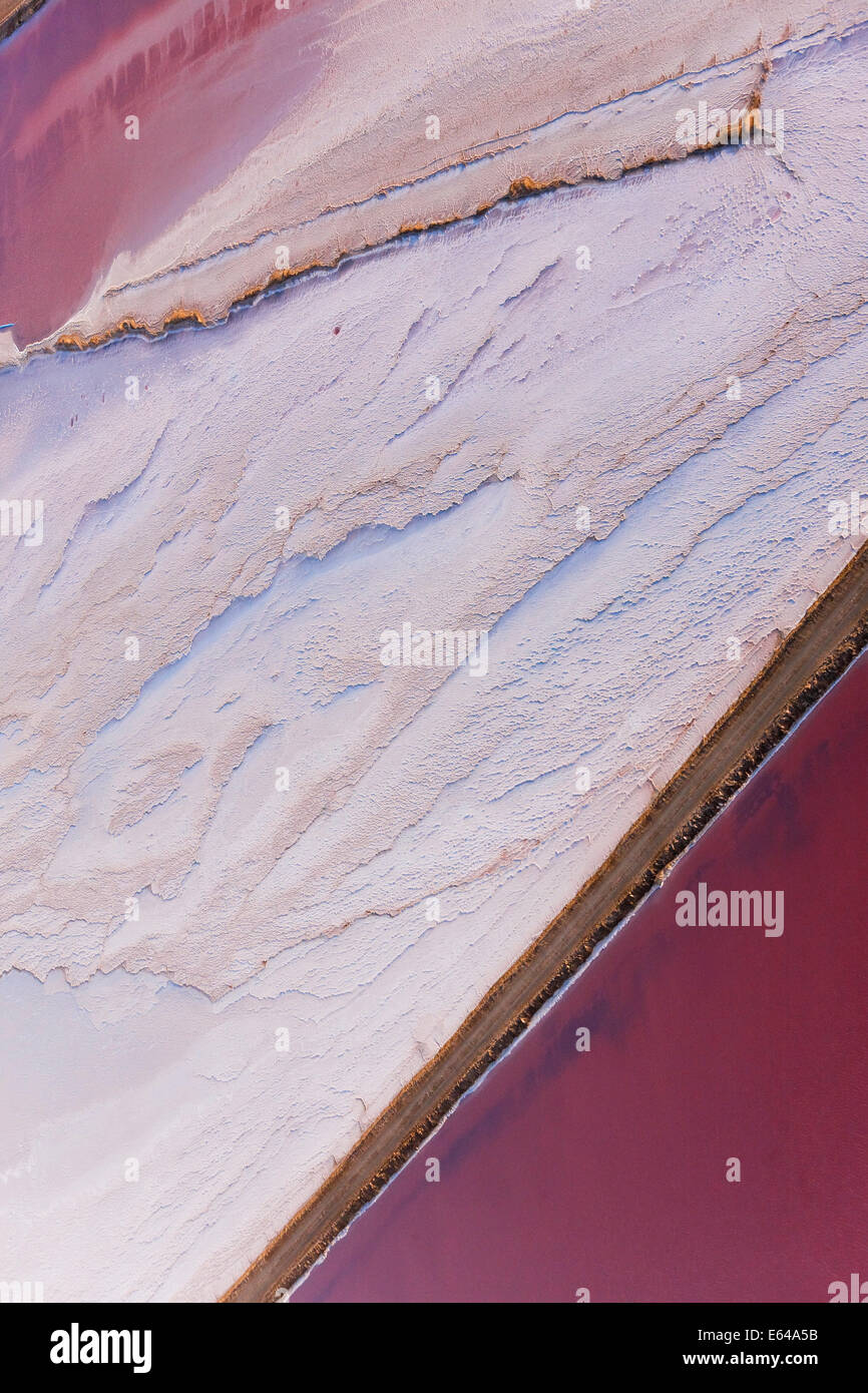 Salt works, Aerial view, Namibia Stock Photo - Alamy