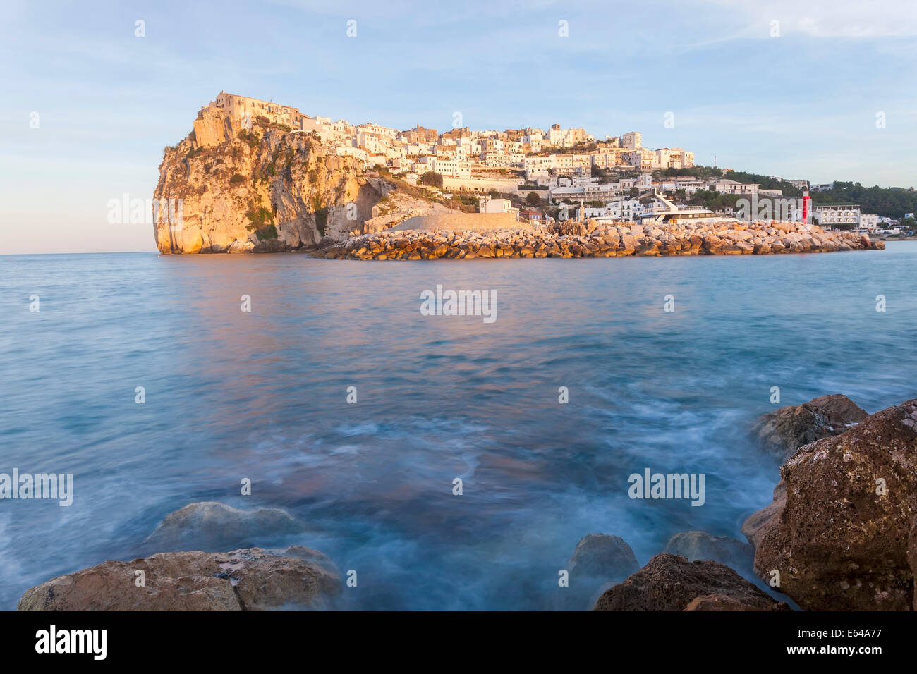 Peschici, Gargano Peninsula, Apulia, Puglia, Southern Italy Stock Photo ...