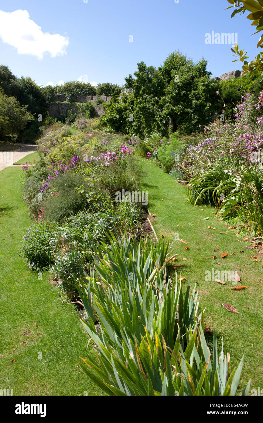 The House and fine gardens in the grounds of Trematon Castle, nr ...