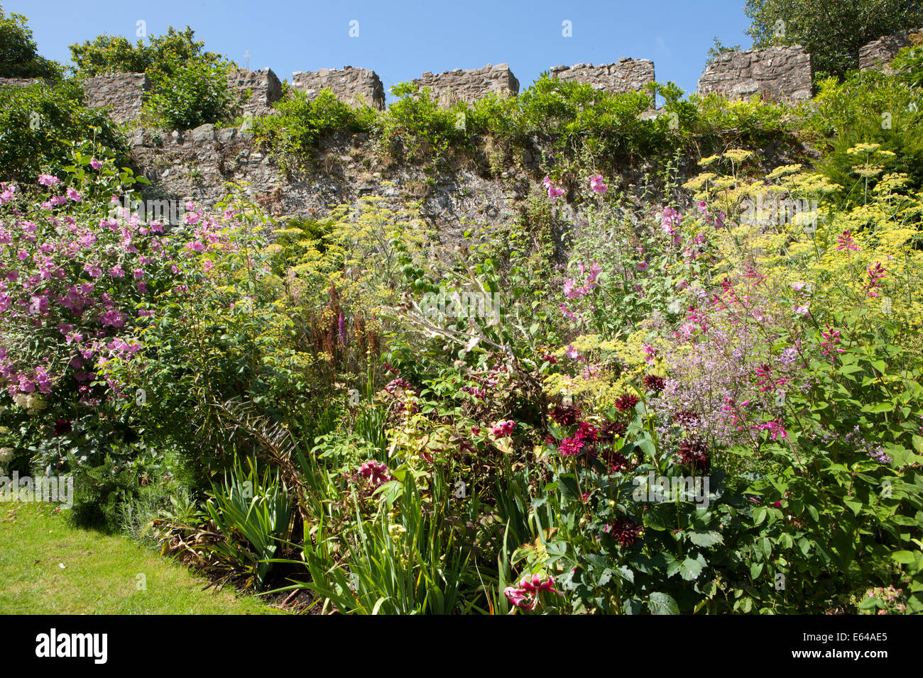 The House and fine gardens in the grounds of Trematon Castle, nr ...