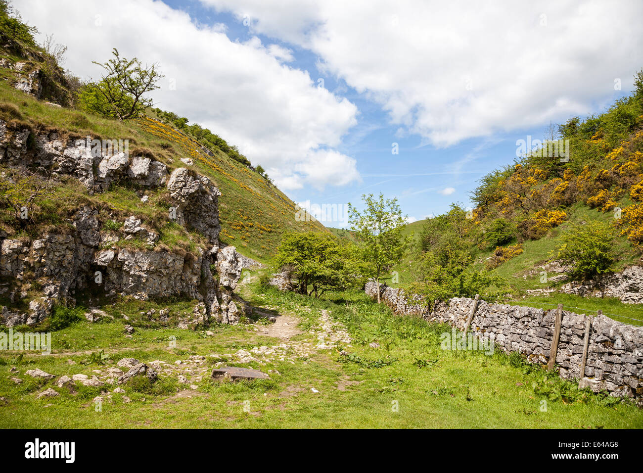 Biggin dale off wolfscote dale on the staffordshire hi-res stock ...