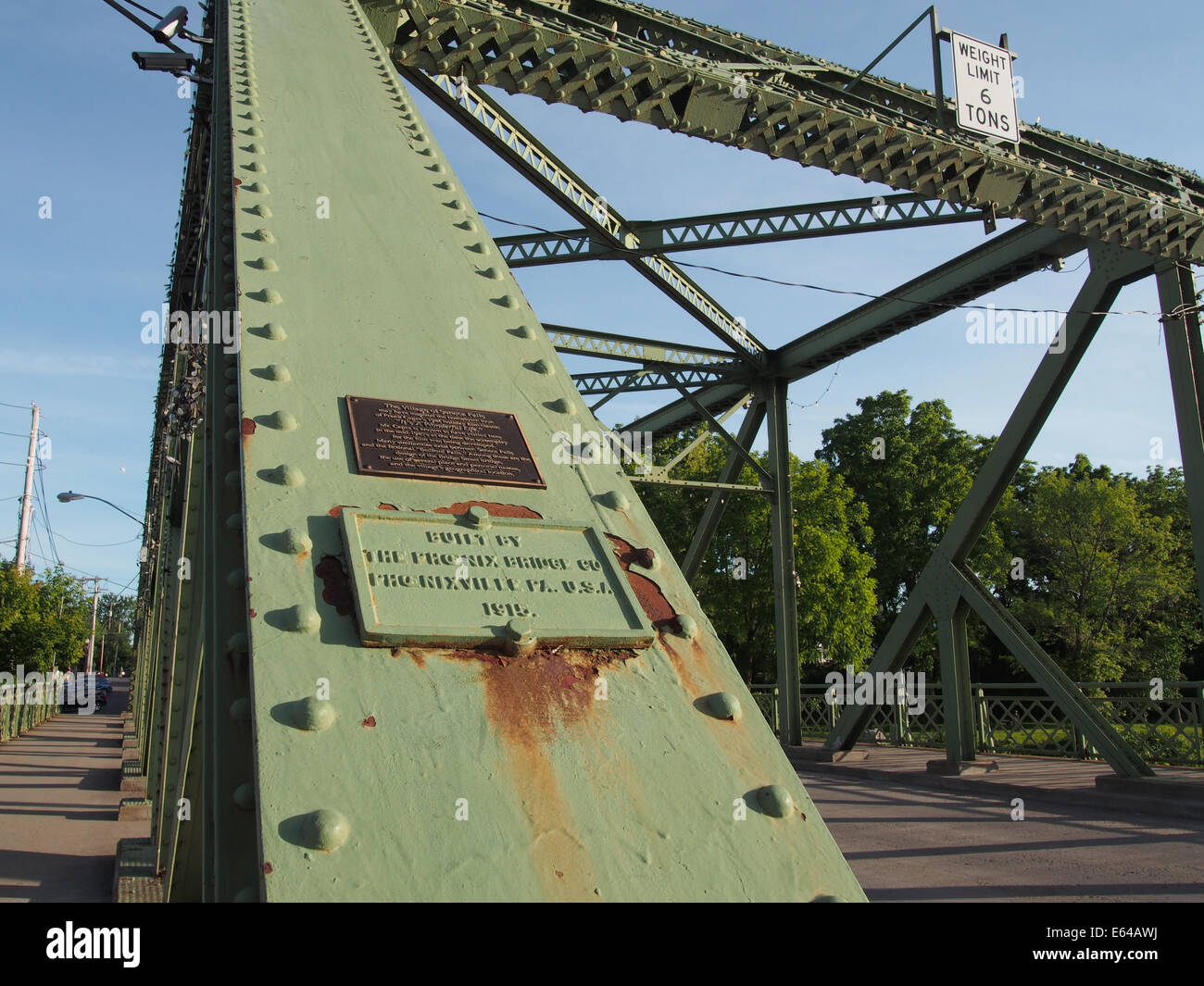 Bridge Street Bridge spanning the Cayuga-Seneca Canal, Seneca Falls, NY ...