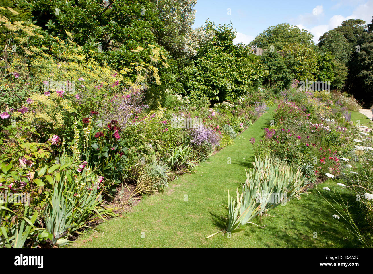 The House and fine gardens in the grounds of Trematon Castle, nr ...