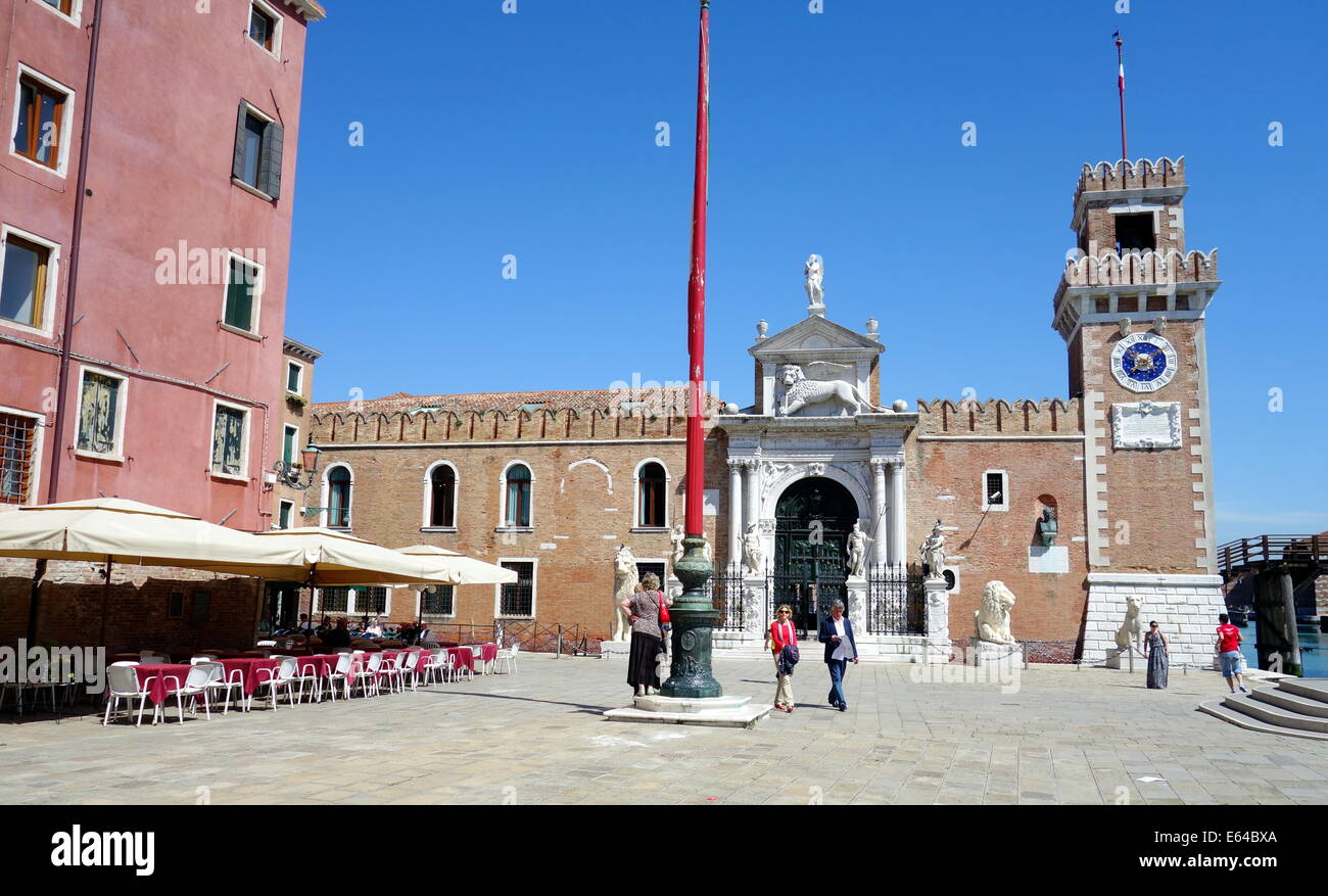 Arsenale square in Venice, Italy Stock Photo - Alamy