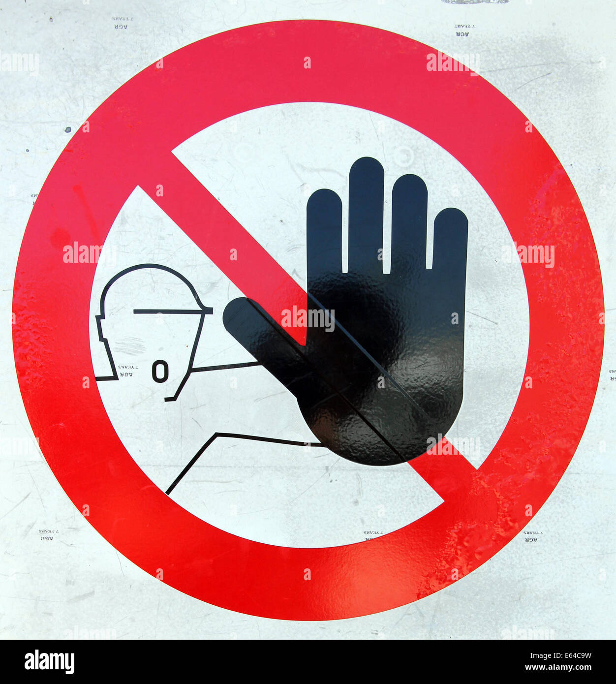 divieto di accesso d'accesso no access sign in Sardinia Italy Stock ...