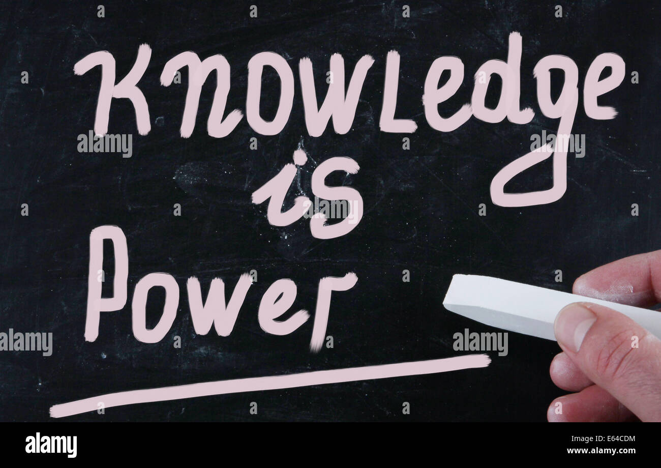 knowledge is power Stock Photo - Alamy