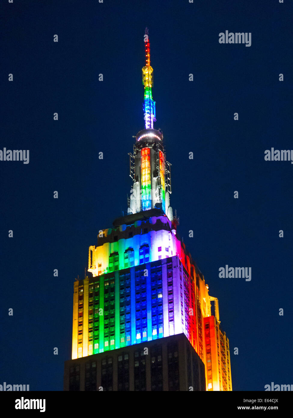 Empire state building night hi-res stock photography and images - Alamy