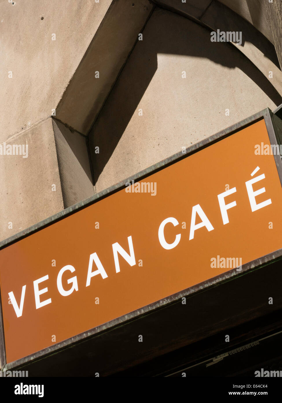 Vegan Cafe Sign, NYC Stock Photo - Alamy