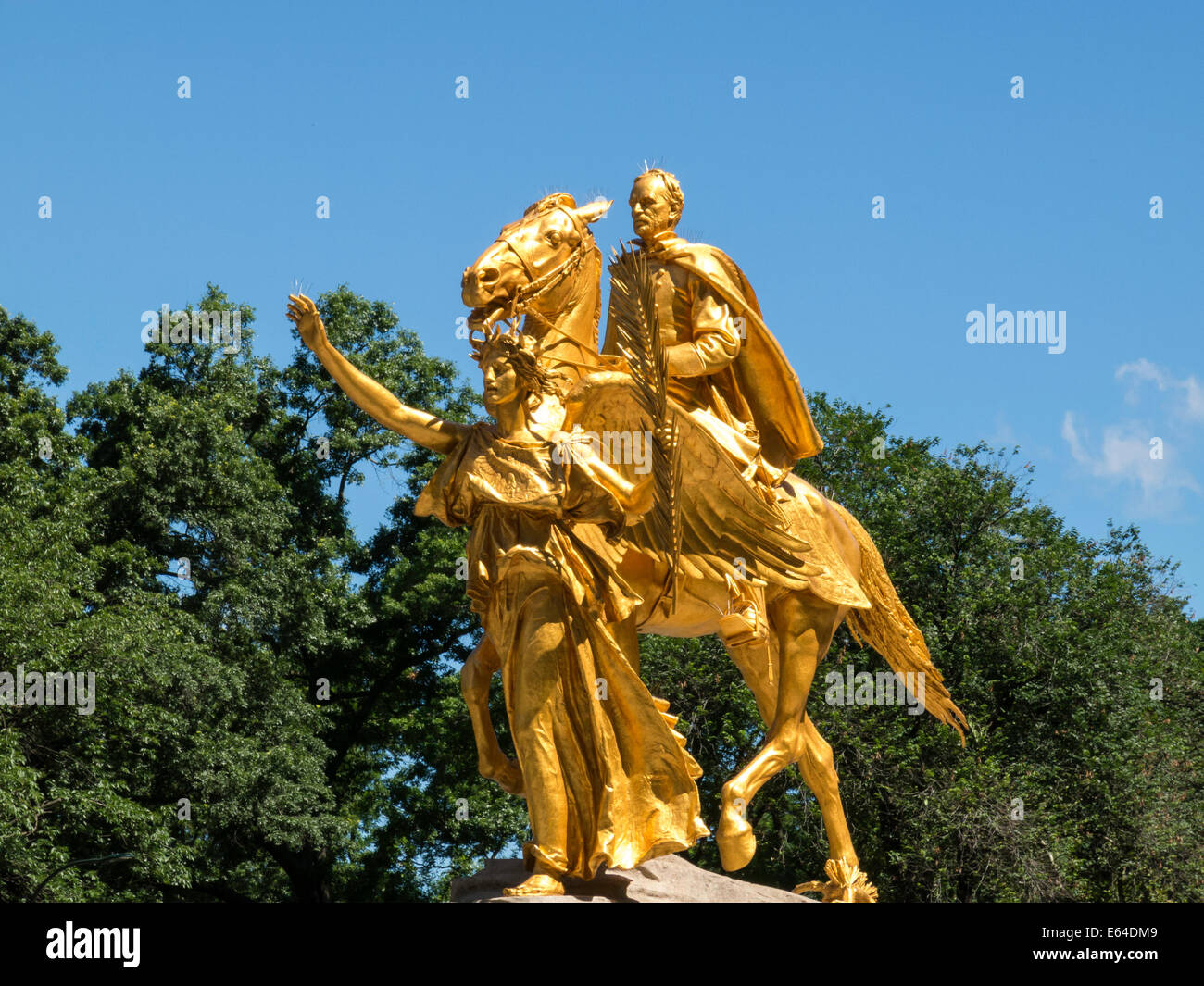 General Sherman Statue, Grand Army Plaza, NYC Stock Photo - Alamy