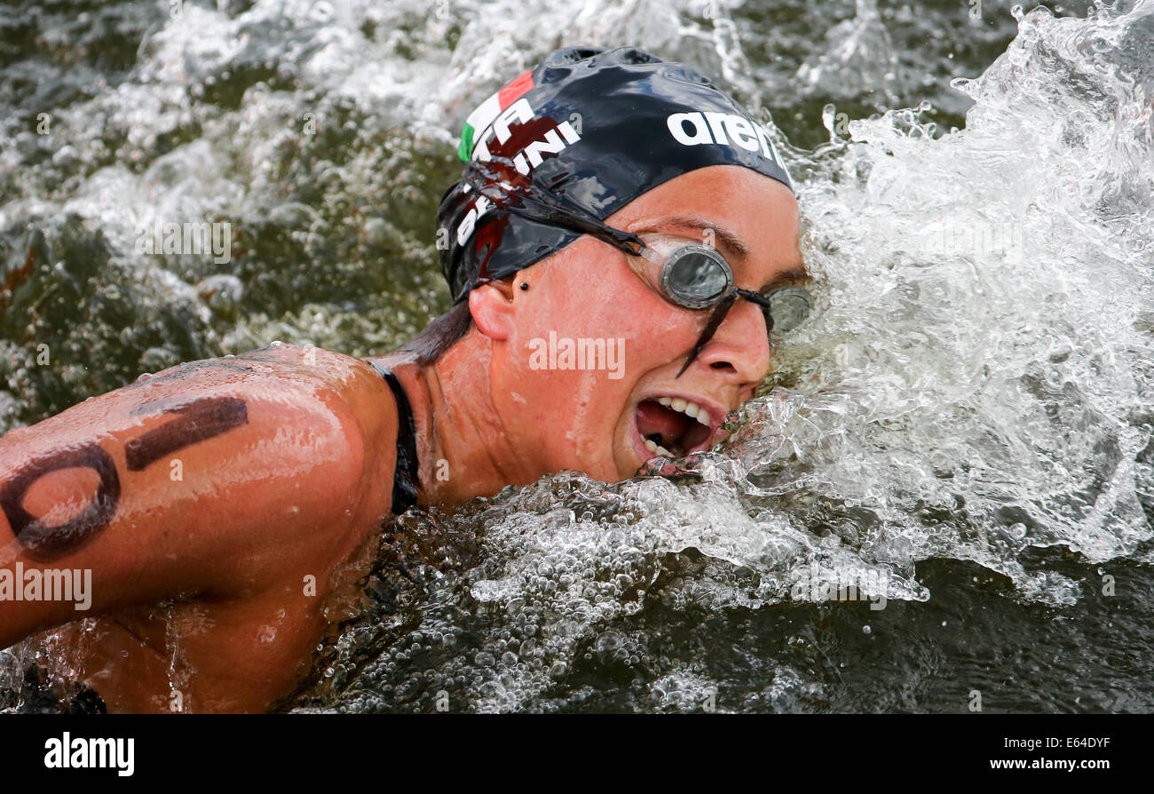 Berlin, Germany. 14th Aug, 2014. Rachele Bruni of Italy competes during ...