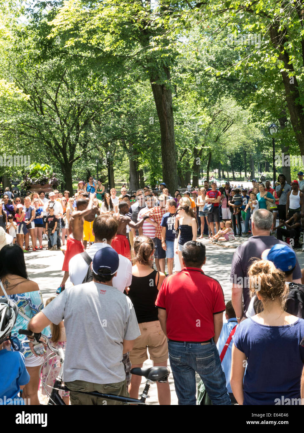 Crowds in Central Park, NYC Stock Photo - Alamy