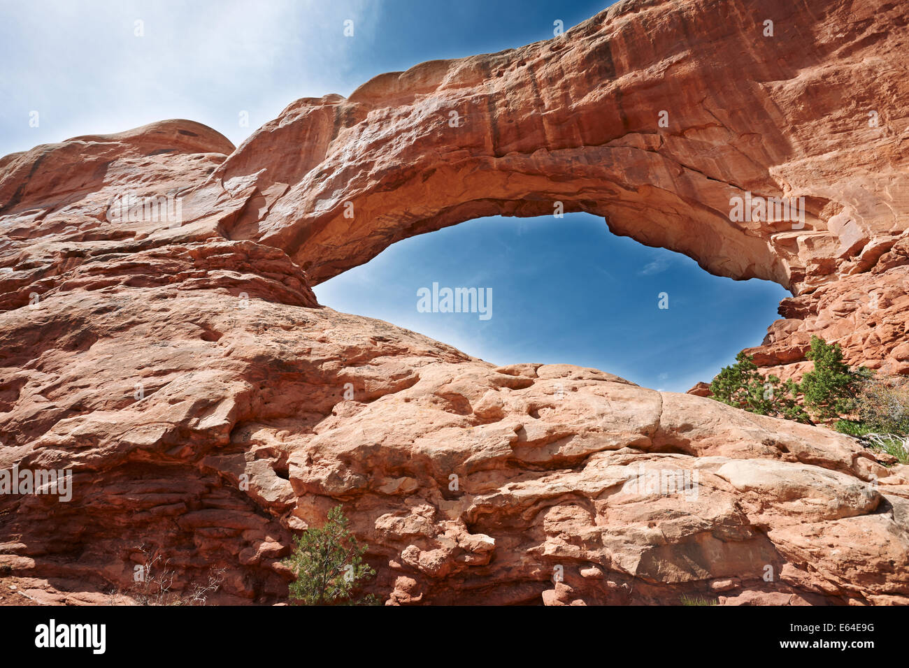North Window Arch. Arches National Park, Utah, USA Stock Photo - Alamy