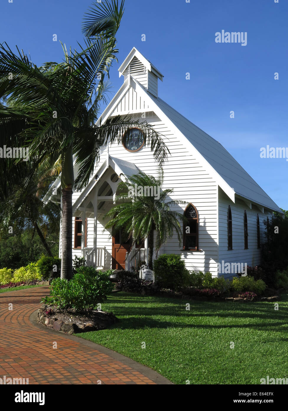 All Saints Chapel on Hamilton Island, Great Barrier Reef, Australia ...