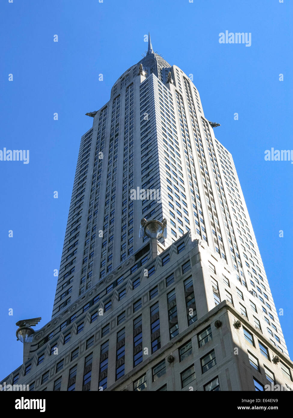Chrysler building steel spire blue hi-res stock photography and images ...
