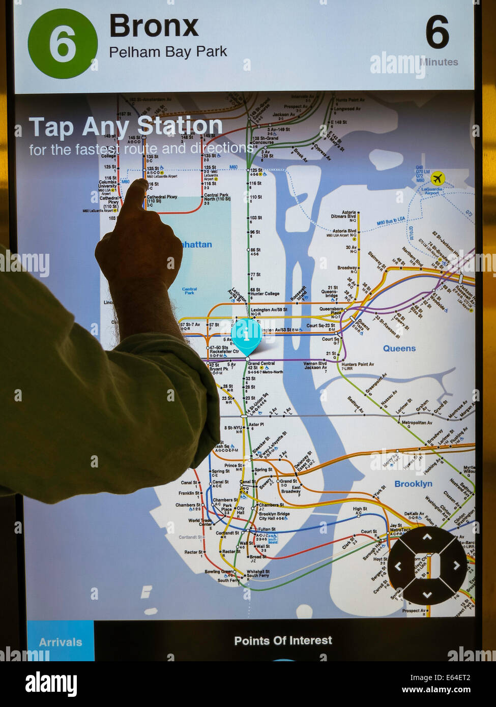 New york subway map hi-res stock photography and images - Alamy