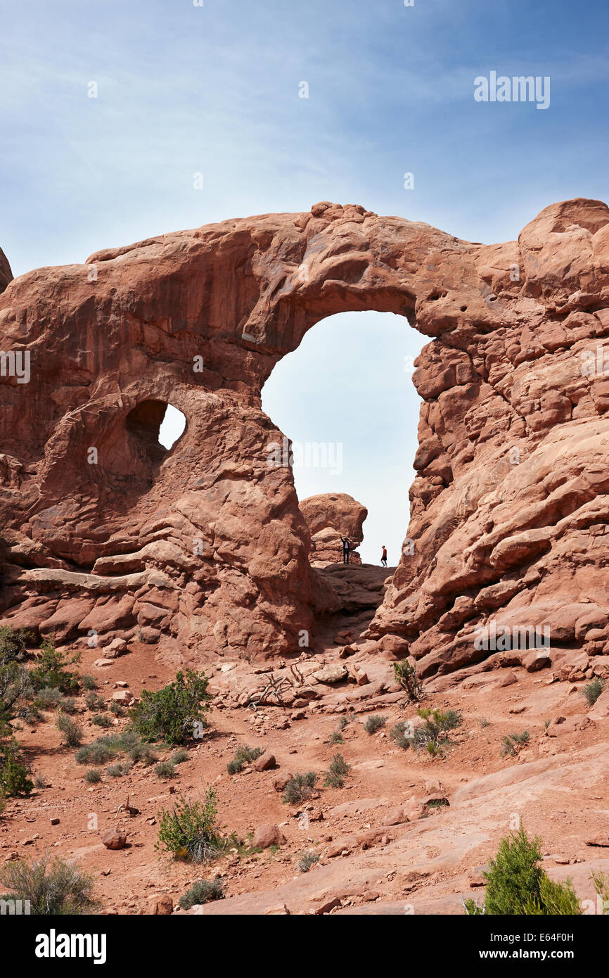 Natural erosion arches national park hi-res stock photography and ...