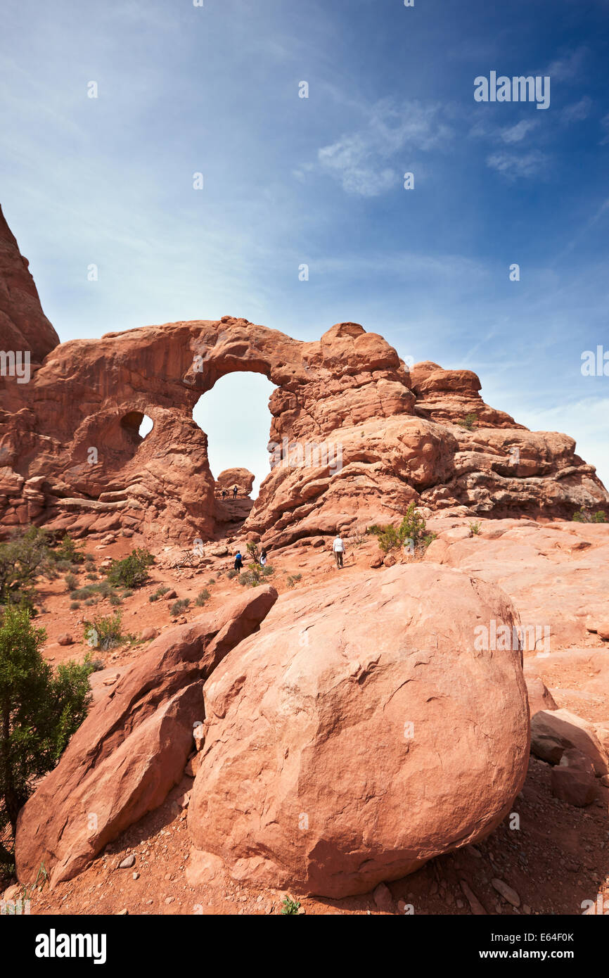 Turret Arch. Arches National Park, Utah, USA Stock Photo - Alamy