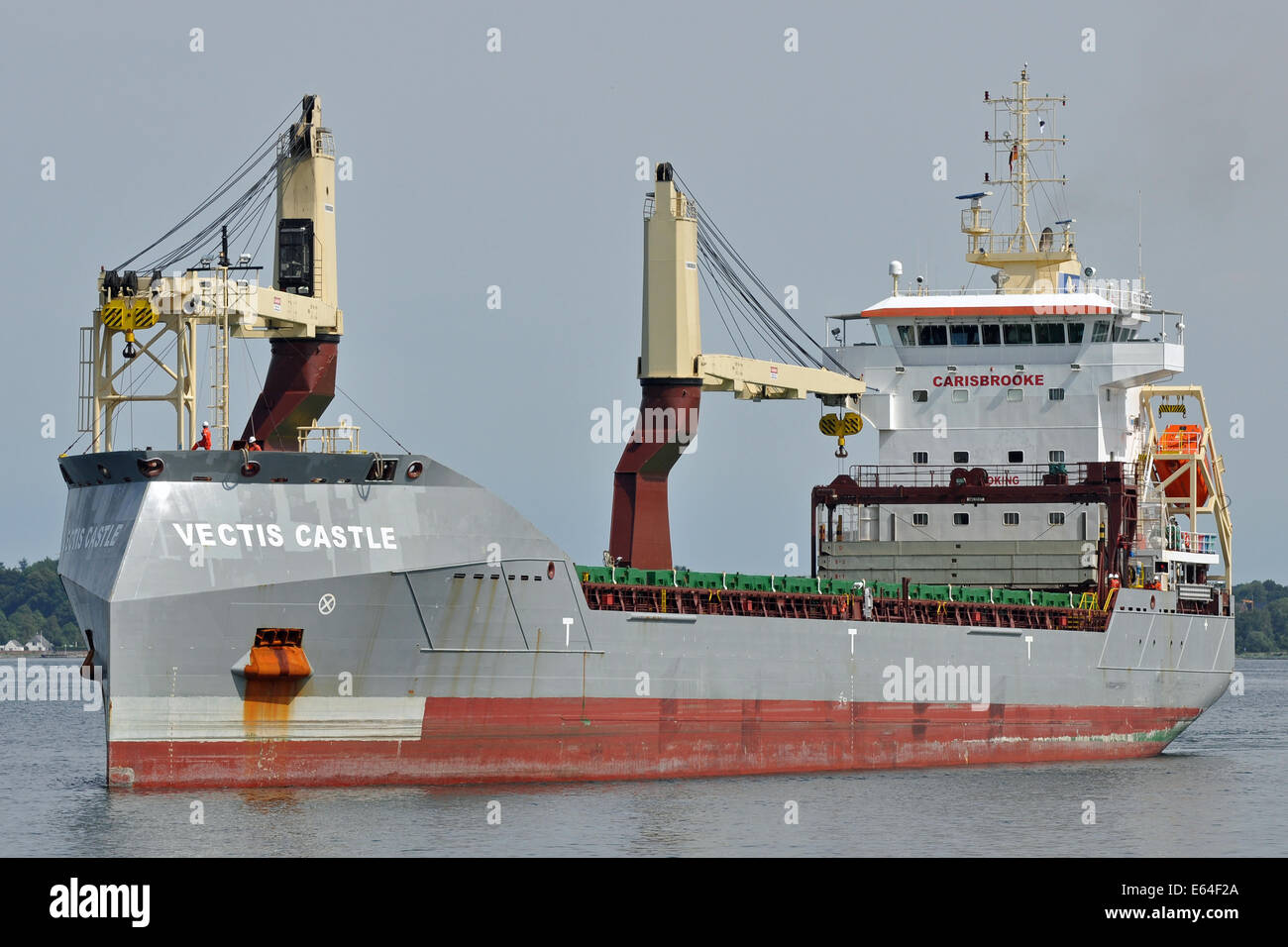 Cross-Bow vessel Vectis Castle Stock Photo - Alamy