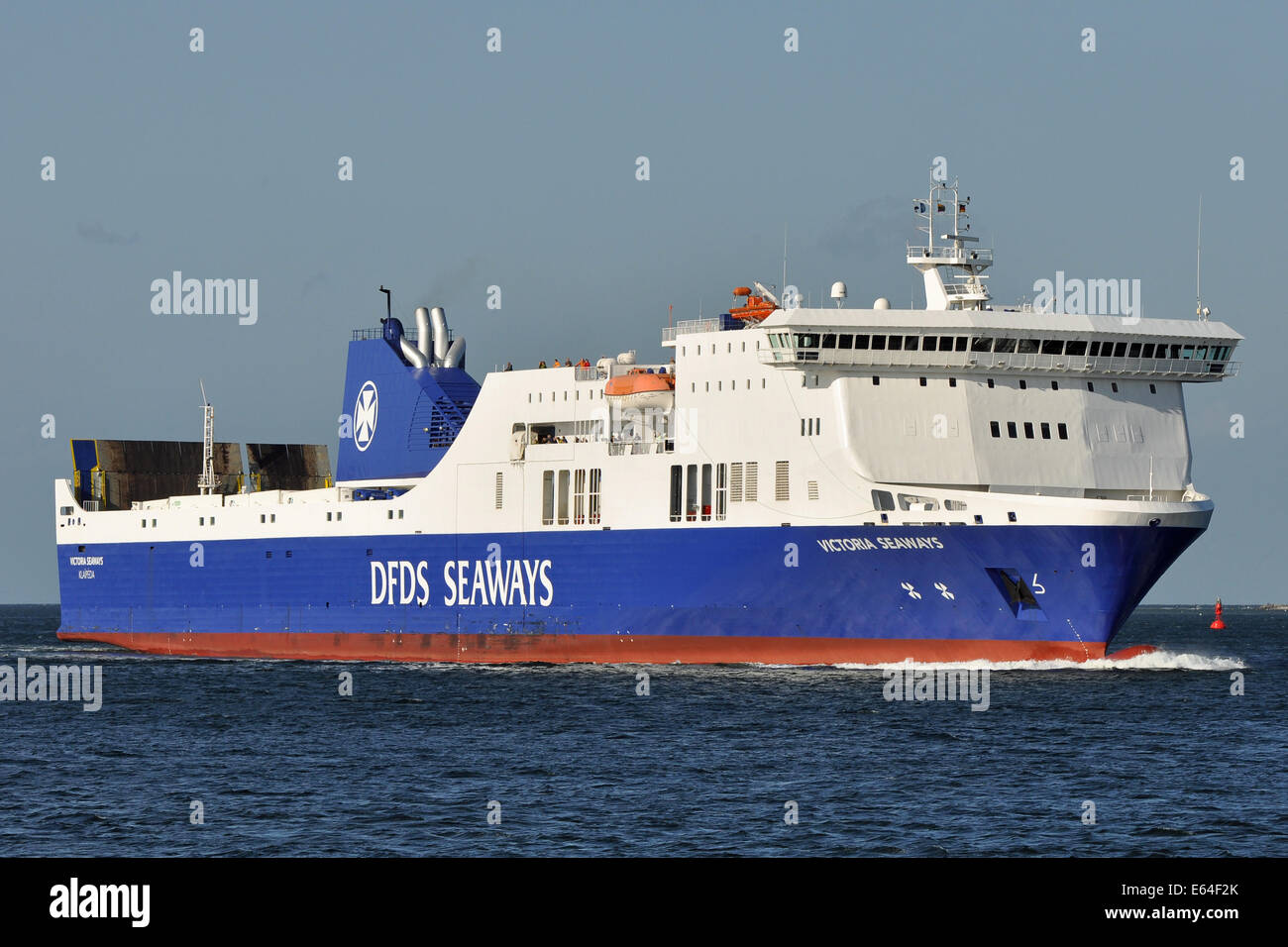 RoPax-Ferry Victoria Seaways with new scrubber Stock Photo - Alamy