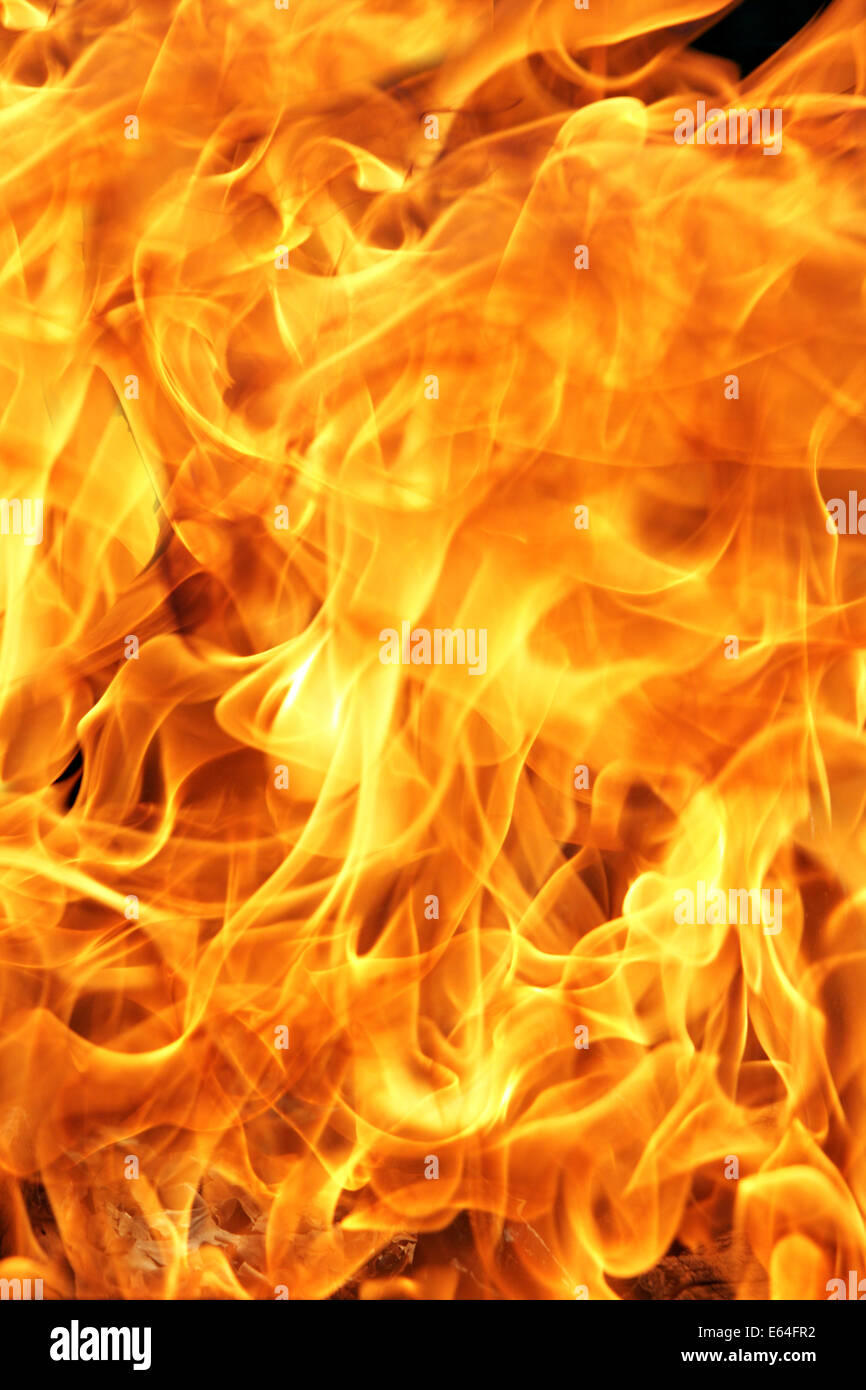 Burning fire close-up, may be used as background Stock Photo - Alamy