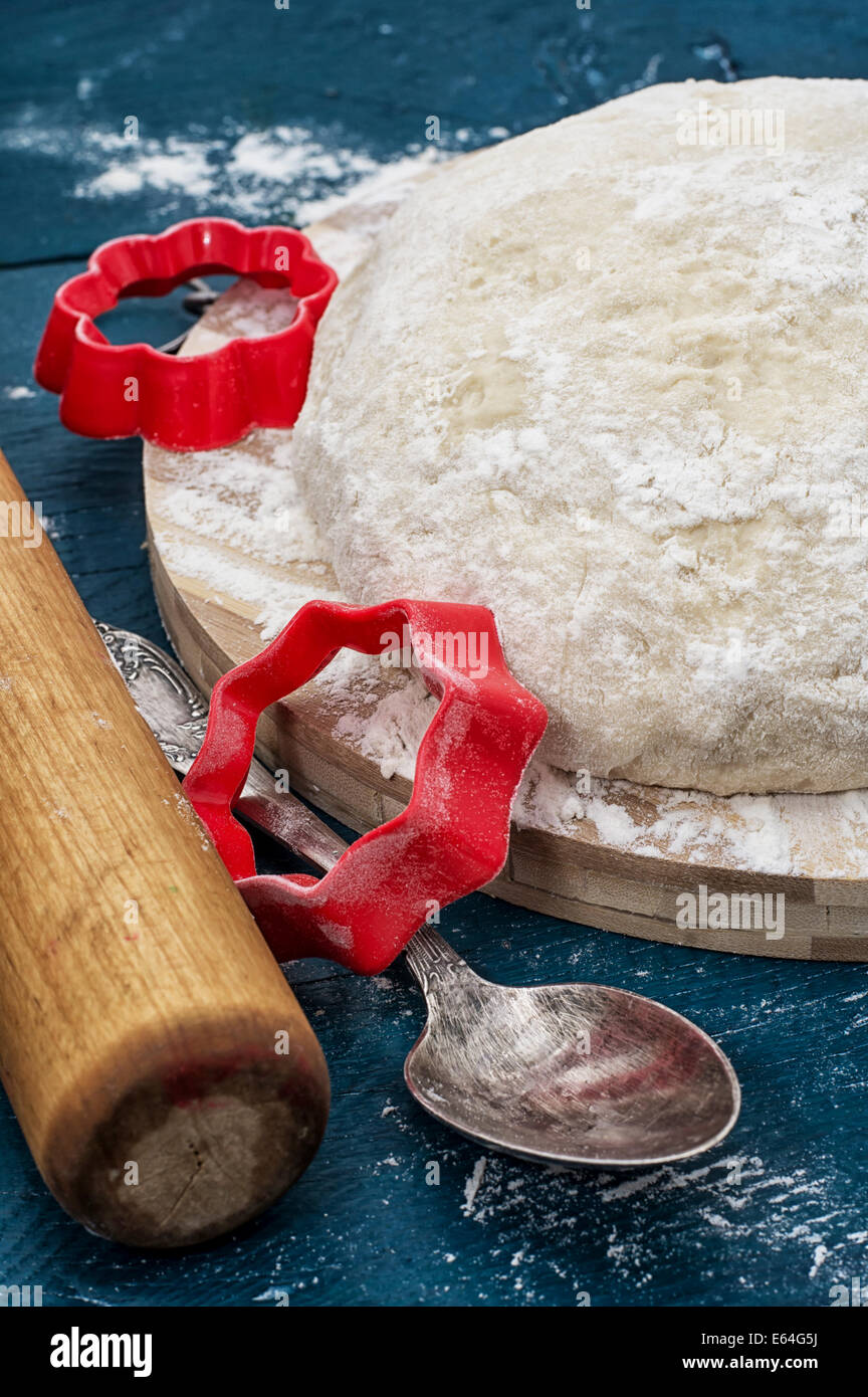 process of making homemade dough for baking Stock Photo - Alamy