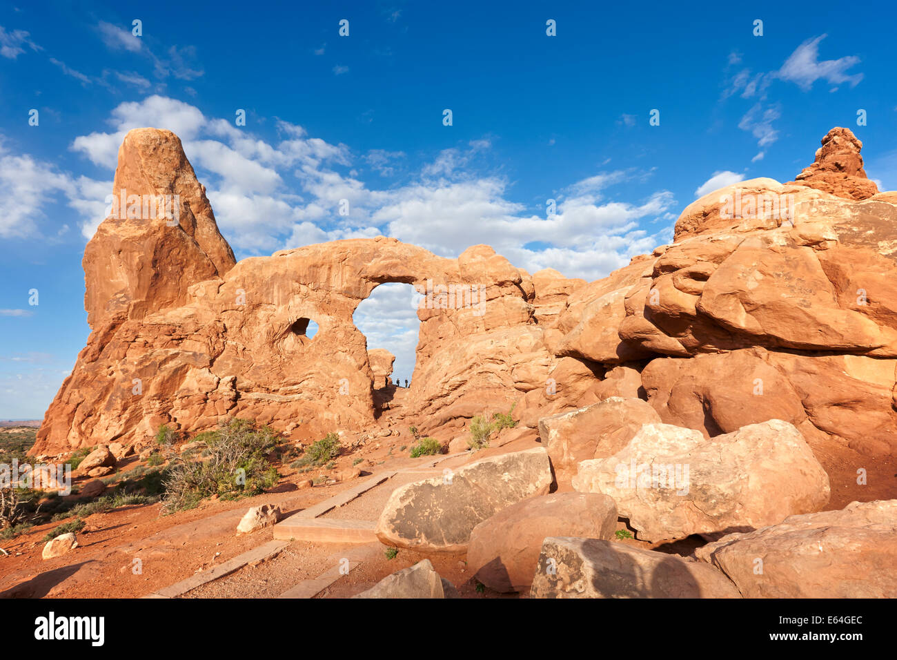 Turret arch arches national park hi-res stock photography and images ...