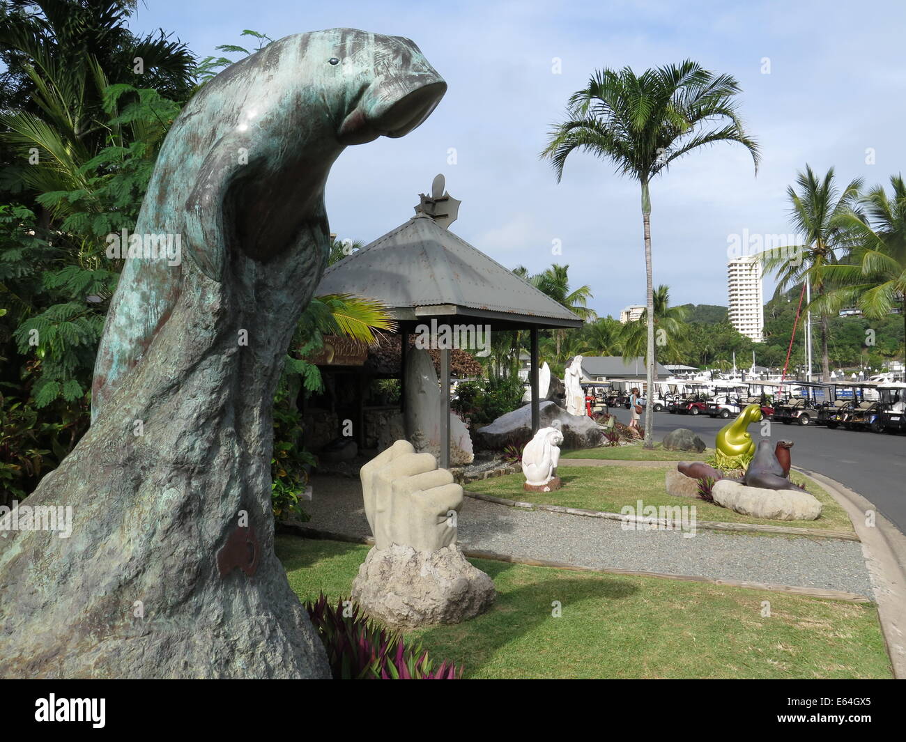 Sculptures on Hamilton Island Stock Photo - Alamy