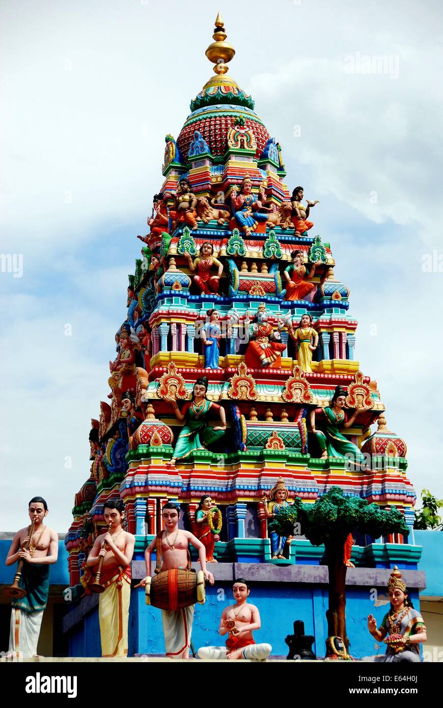 GEORGETOWN, MALAYSIA: The blindingly colourful portico tower of ...